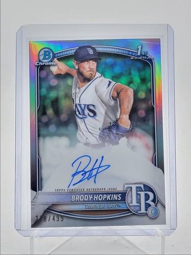 BRODY HOPKINS 2025 BOWMAN CHROME 1ST AUTOGRAPH REFRACTOR AUTO /499 ...