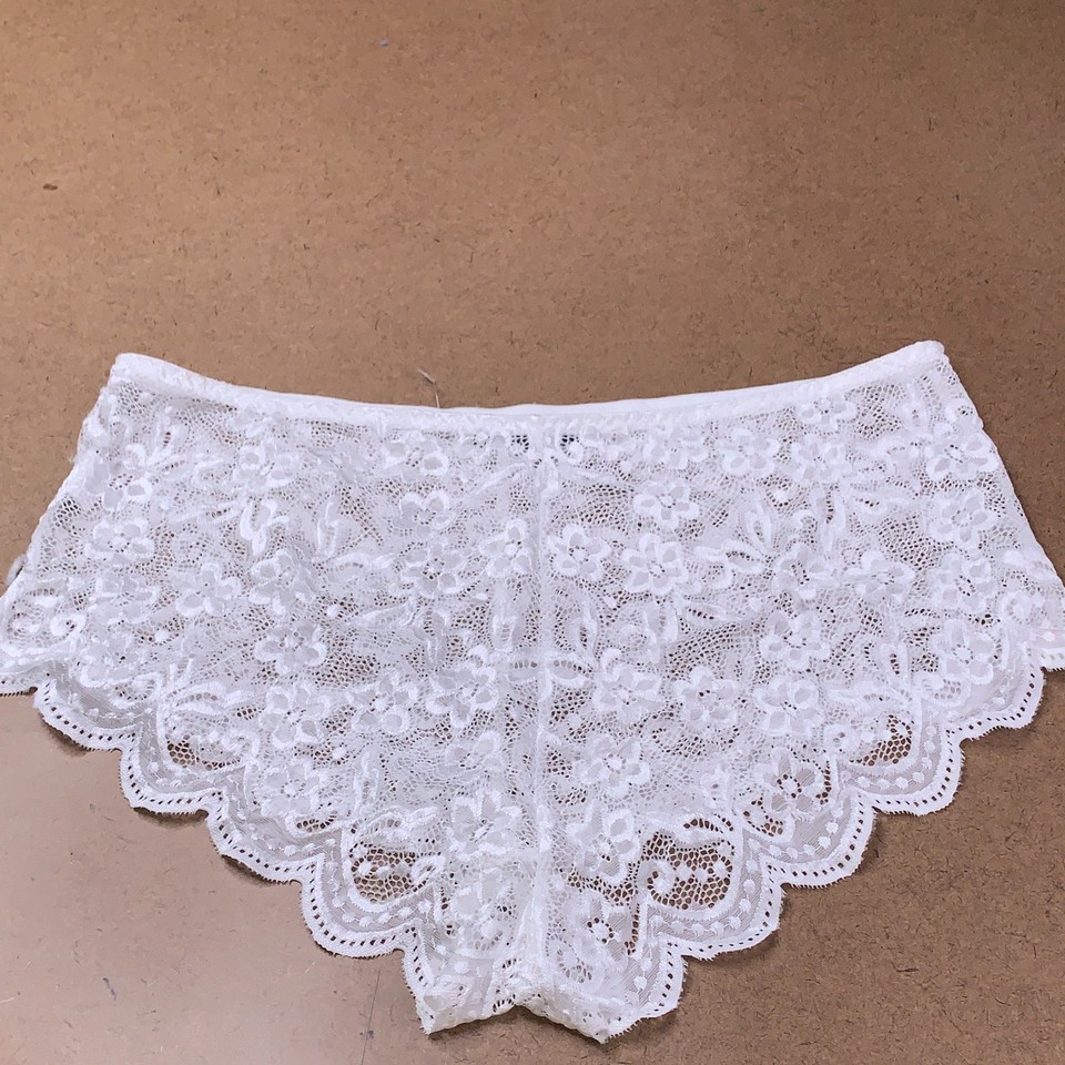 AvidLove Womens Size 18W White Sheer Lace Cheeky Panty New | eBay