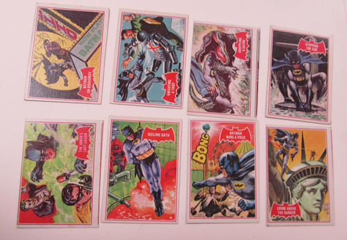 Lot of 8 1966 Topps Batman Red Bat Cards Low-to-Mid Grade LOT 2 | eBay