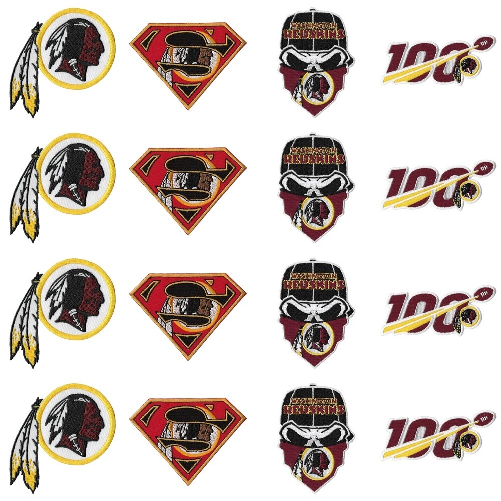 Lot SET Of 16 Washington Redskins NFL Iron on Patches Embroidered ...