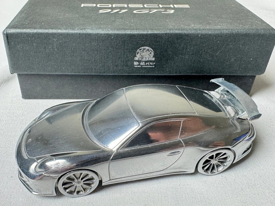 1:43 Porsche 911 GT3 Paperweight Aluminum Chrome model | eBay
