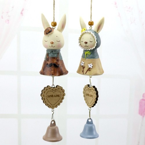 Resin Rabbit Wind Chimes Cartoon Cartoon Door Ornament Rabbit Pendant ...