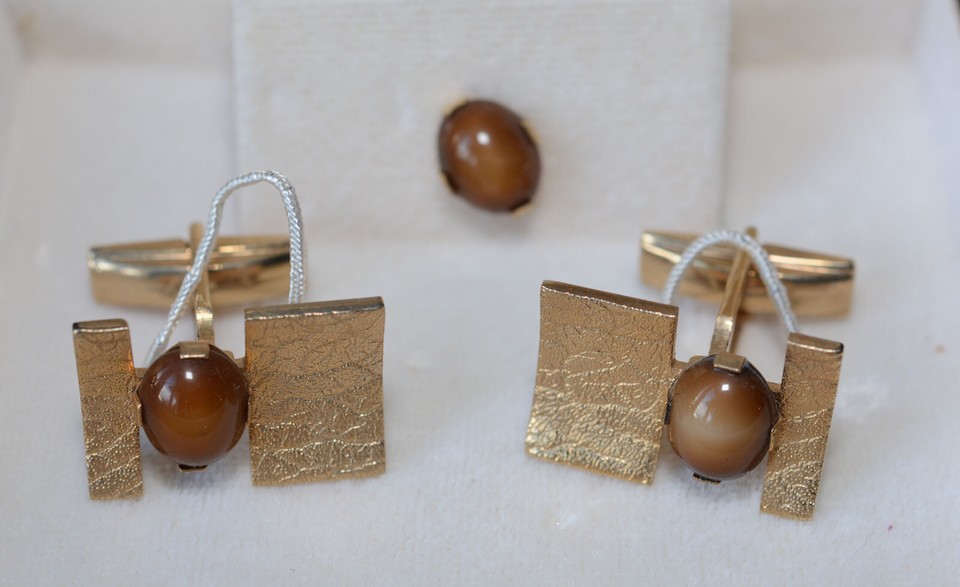 8-LOT 1970s Vintage BRIGADIER Brand Men Cufflinks NEW OLD STOCK box ...