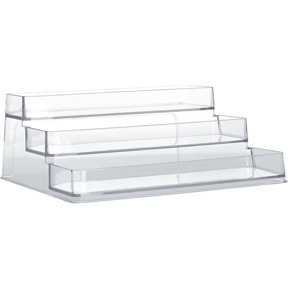 Clear Acrylic 3 Step Storage Rack | eBay
