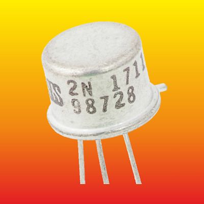 2N1711 LOT=1 SGS SILICON NPN TRANSISTOR 0.8 W 0.6 A ~ 2N3019 2N3107 ...