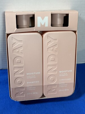 MONDAY Moisture Hydratation Shampoo & Conditioner for Dry & Damaged ...
