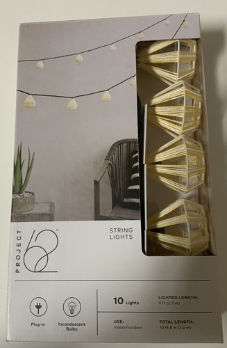 🧷 Project 62 10ct Incandescent Mini Lights With String Hoods Natural 🆕 ...