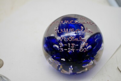 Signed Kerry Zimmerman Art Glass Copper Wire Paperweight 2002 Z2 | eBay