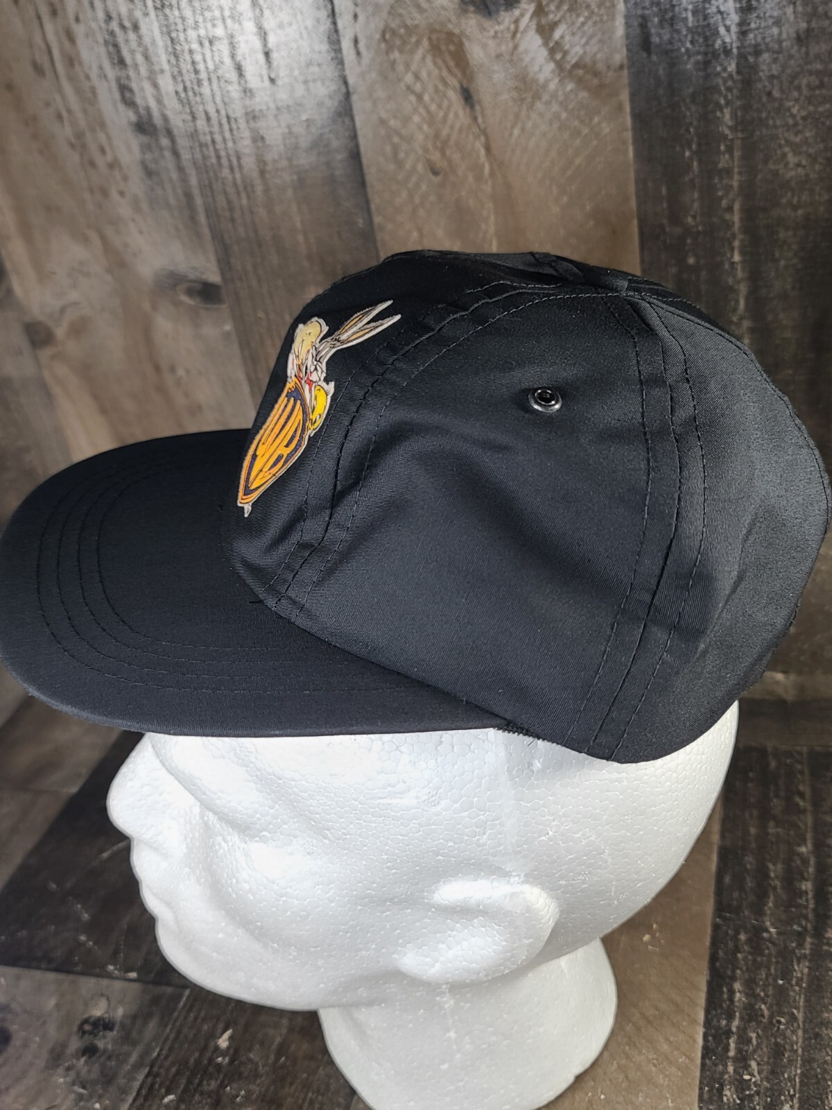 Vintage WB LOONEY TUNES Snapback Hat Black Bugs Bunny… - Gem