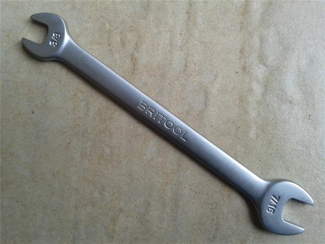 Original Britool 3/8" x 7/16" Imperial Open Ended Spanner Wrench for ...