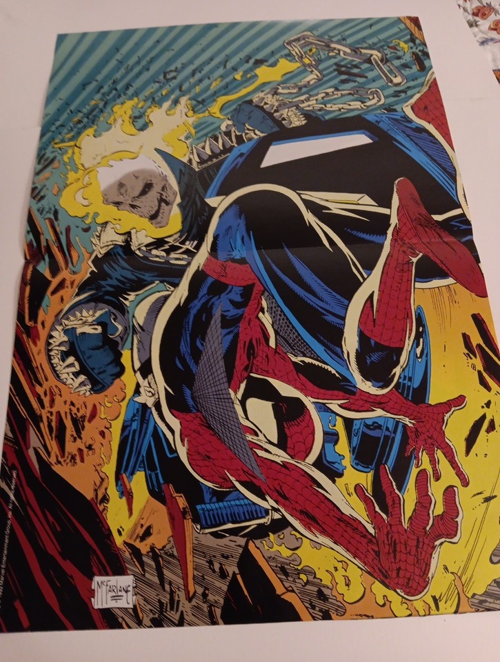 Ghost Rider Spiderman McFarlane Spirit of Vengeance vintage 1998 Comics ...