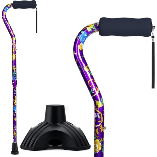 Canes for Women, Folding Cane Lightweight with Offset Handle ...