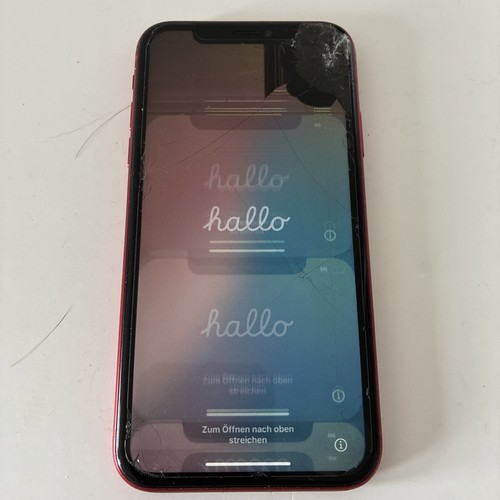 iPhone XR 128GB AT&T Cracked Front Screen Camera Broken for Parts | eBay