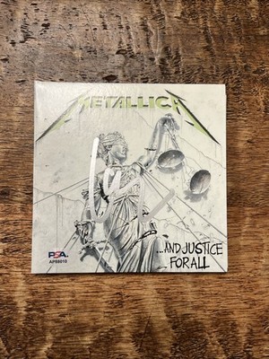 Lars Ulrich Signed And Justice For All CD PSA DNA Autographed Metallica ...