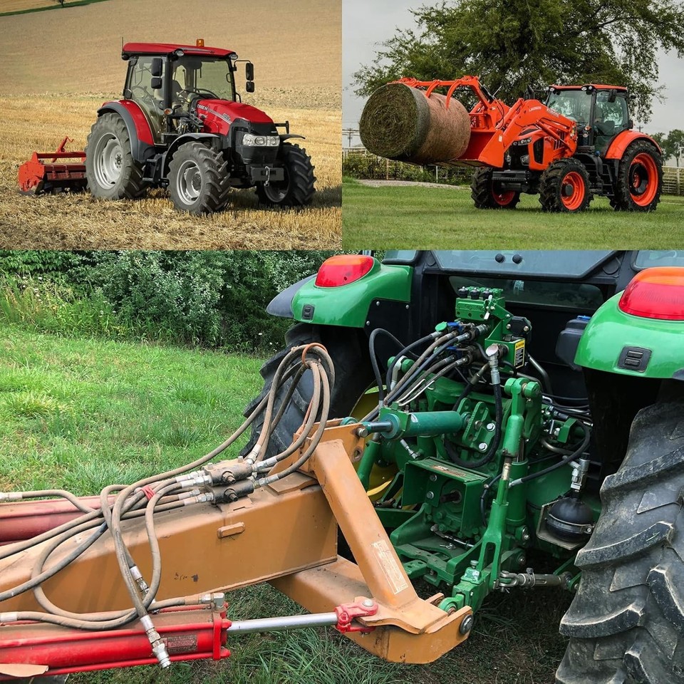 Ag Hydraulic Couplers with Red Dust Caps, Ball Pioneer Style | eBay
