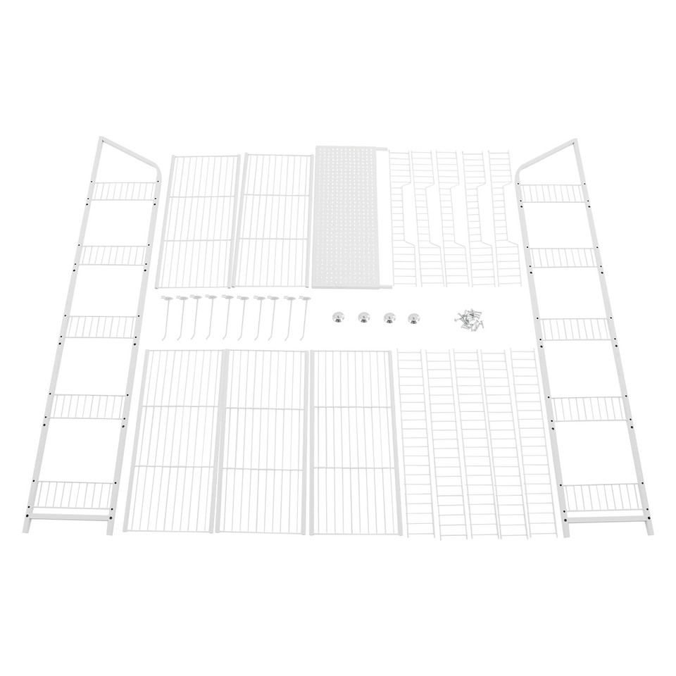 5-Tier Snack Candy Display Shelf Retail Display Cases w/ Hooks ...