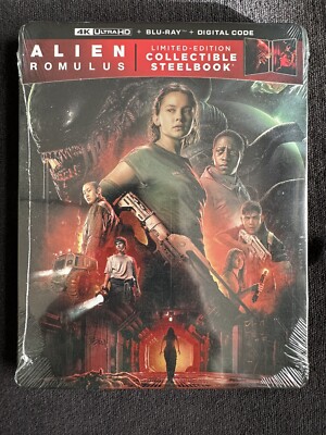 Alien Romulus SteelBook UHD + Blu-ray + Digital Code BRAND NEW, SEALED ...