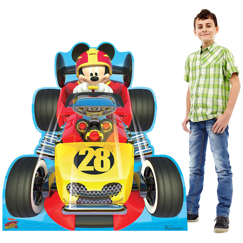 MICKEY MOUSE Mickey & Roadster Racers CARDBOARD CUTOUT Standup Standee ...