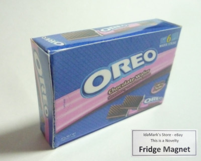 Kraft OREO STRAWBERRY CHOCO WAFER ROLLS Pack FRIDGE MAGNET Novelty ...