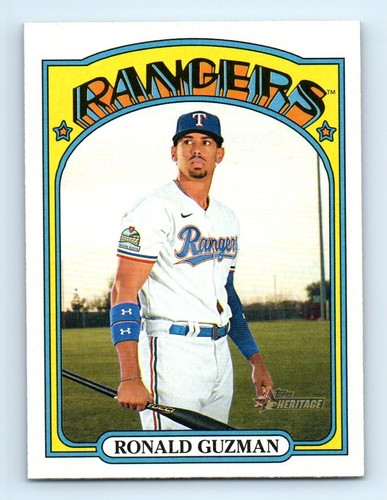 2021 Topps Heritage Ronald Guzman Texas Rangers #73 | eBay