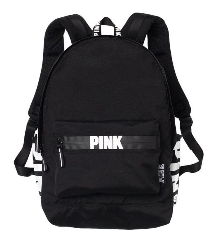 Victorias Secret Pink Logo Marled Large Campus Backpack Bookbag Carry ...