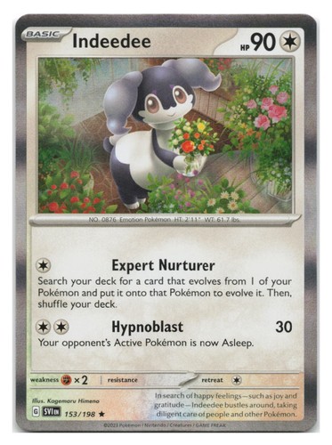 Indeedee 153/198 SV01: Scarlet & Violet Base Set Pokemon tcg HOLO RARE ...