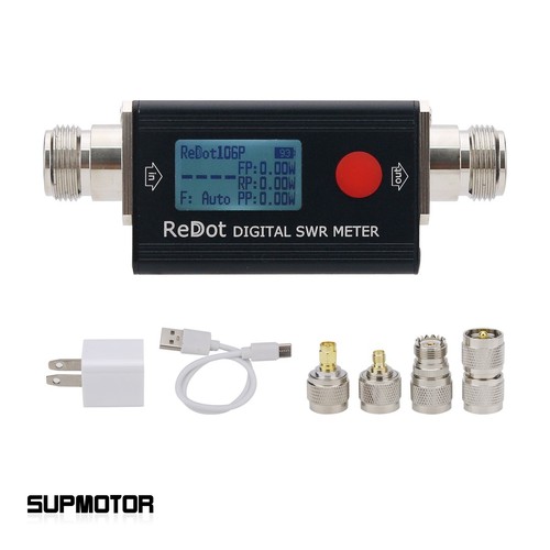 80MHz-999MHz Digital SWR Meter below 120W With Data Cable and Adapters ...