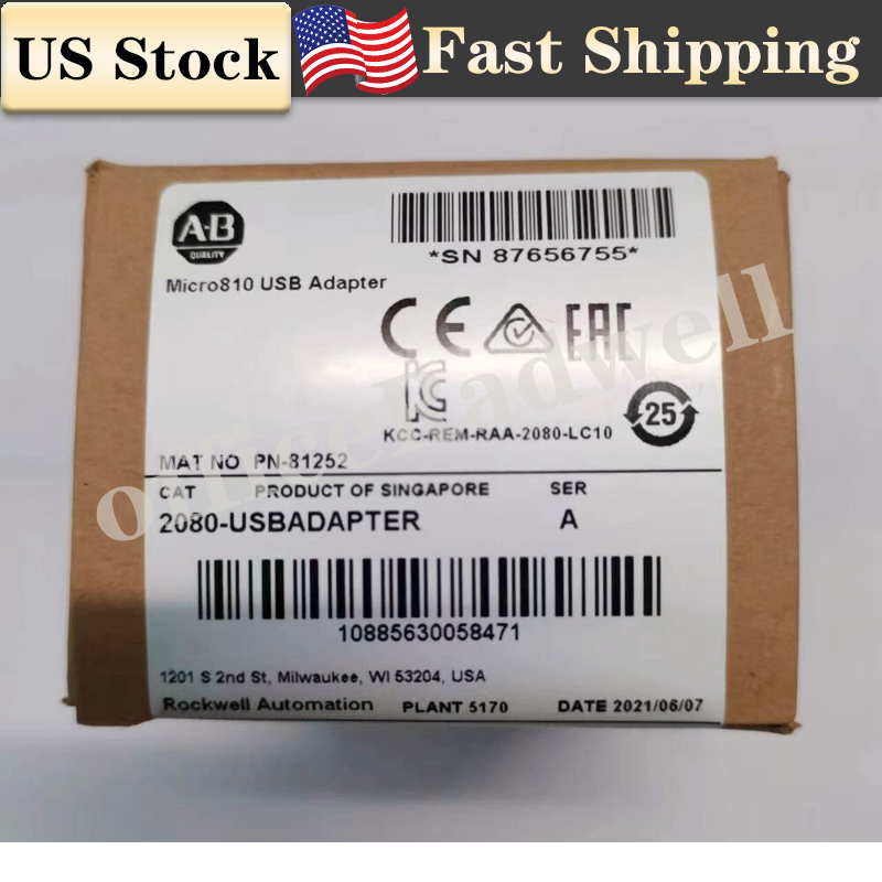 New Sealed Allen Bradley 2080-USBADAPTER Series A Micro810 USB Adapter ...