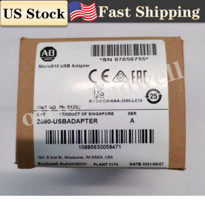 New Sealed Allen Bradley 2080-USBADAPTER Series A Micro810 USB Adapter ...