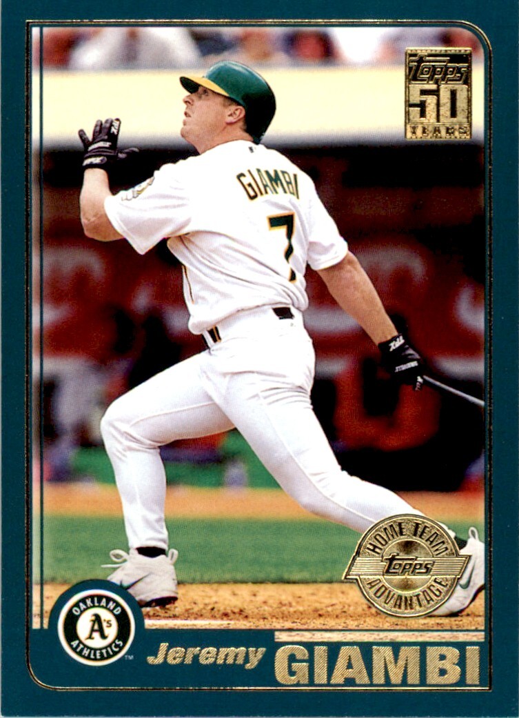 2001 TOPPS JEREMY GIAMBI . OAKLAND ATHLETICS #641 | eBay