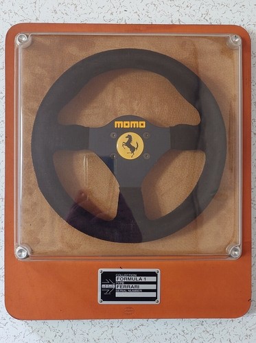 MOMO Ferrari Formula1 F1 Steering Wheel with Serial Number Buckskin | eBay