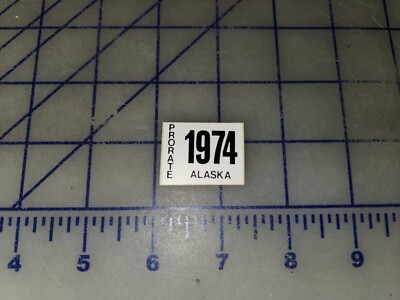 1974 Alaska Prorate Registration License Plate Sticker | eBay