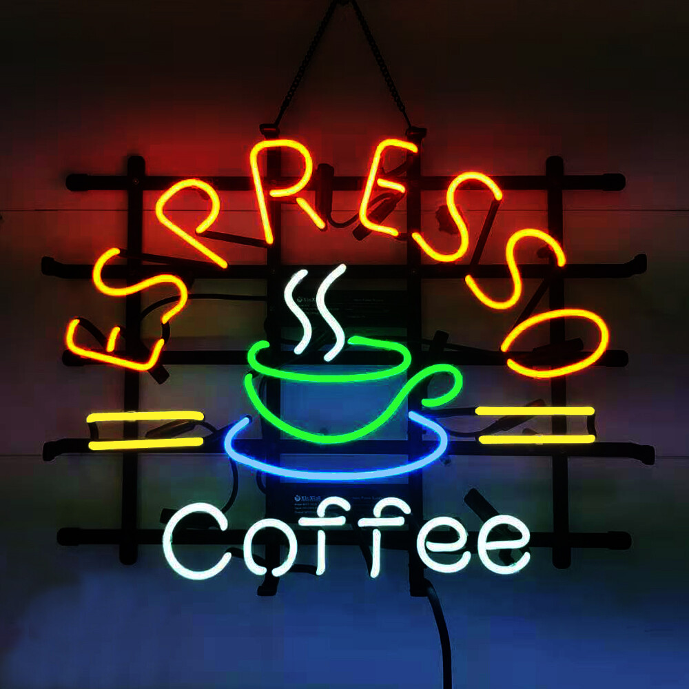 Espresso Coffee Neon Sign For Coffee Bar Pub Store Club Home Wall Decor ...