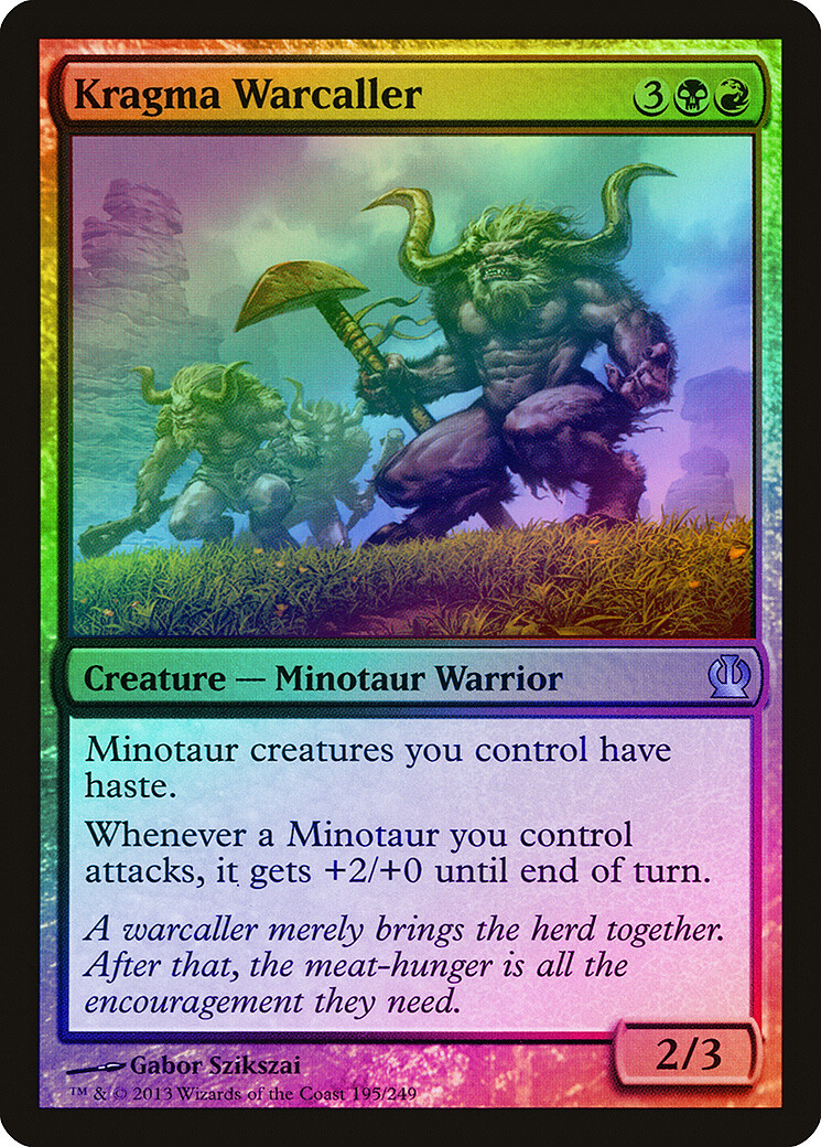 Kragma Warcaller FOIL Theros PLD Black Red Uncommon MAGIC MTG CARD ...