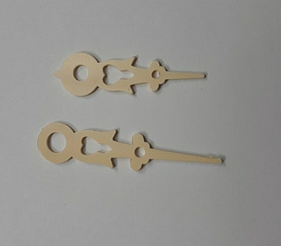 CUCKOO CLOCK HANDS CREAM ROUND HOLE MANY SIZES | eBay