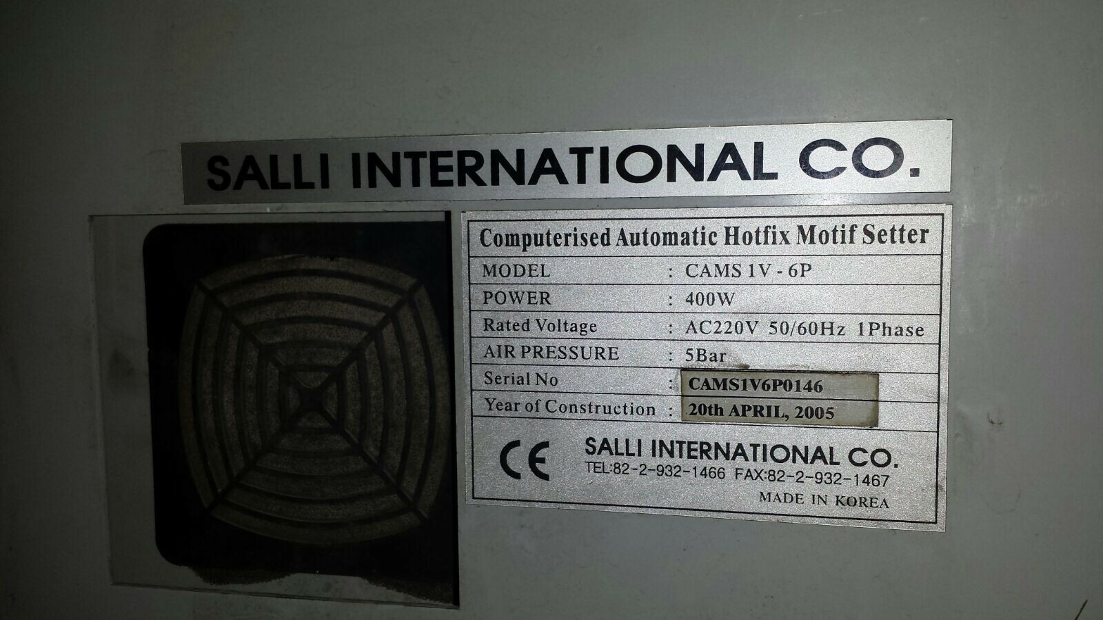 CAMS 1V-6P Automatic Rhinestone Setting Machine 6 Color Motif Setter | eBay