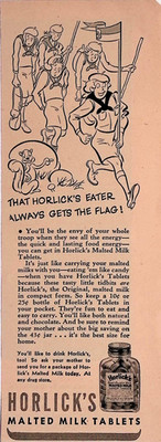 1945 Horlicks Malted Milk Tablets Horlicks Eater Print Ad American Girl ...