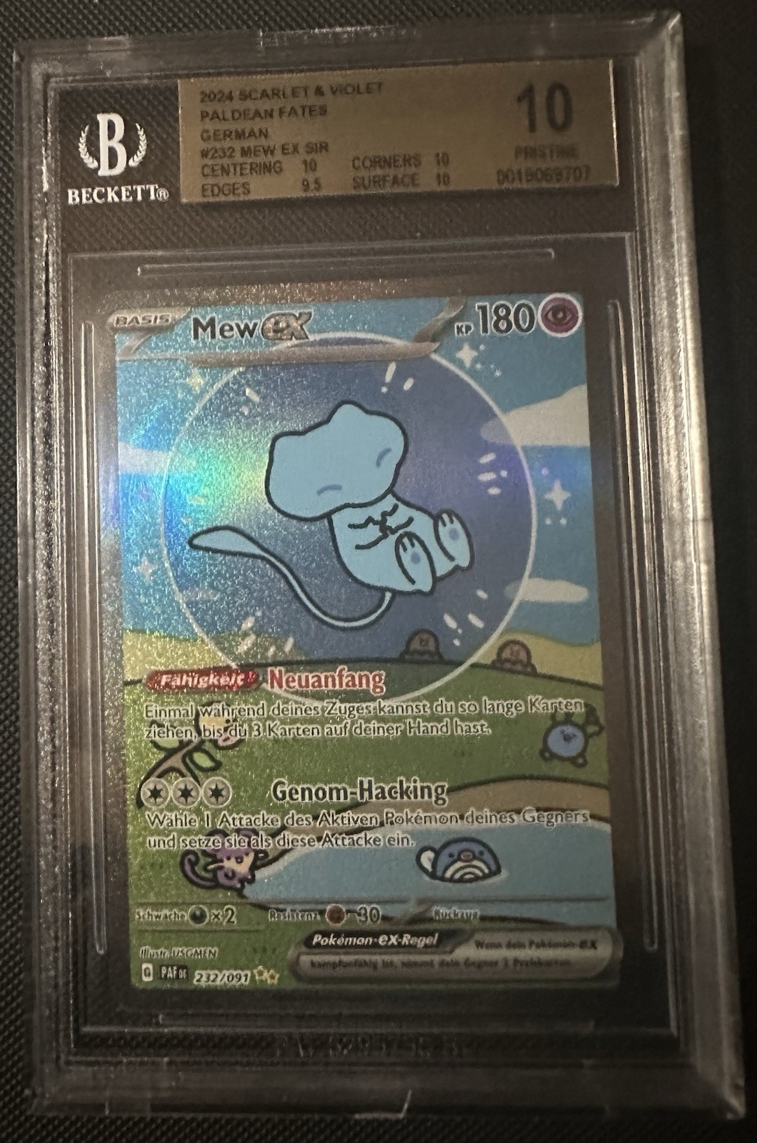 “Bubble“ Mew Ex PAF 232 Deutsch Beckett 10. BLACKLABEL KANDIDAT ...