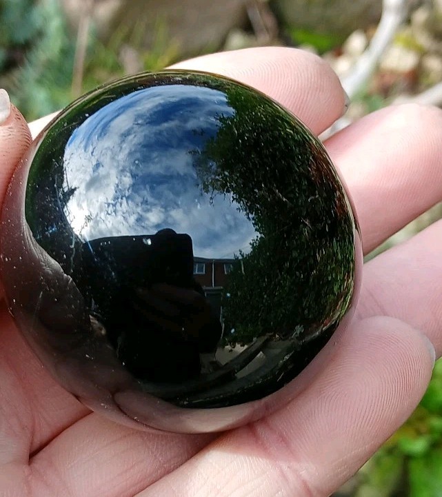 Genuine Obsidian Sphere Ball 48mm | eBay
