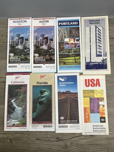 Lot Of 60 AAA US State Series and Regional Road Maps 1970s-2010s | eBay