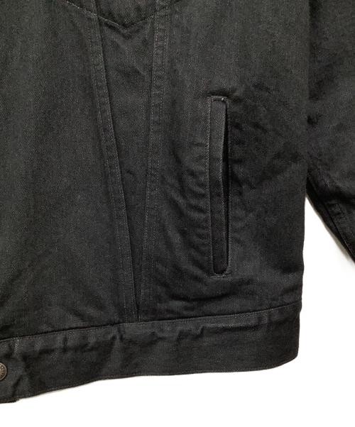 gold Boa denim jacket black GL14665 | eBay