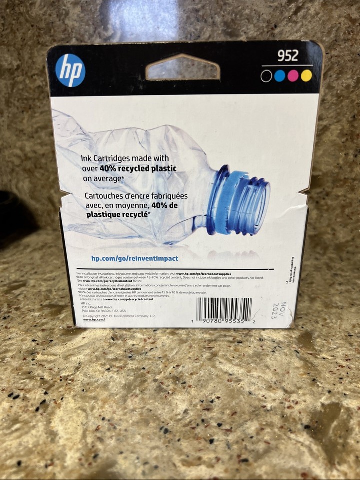 Genuine HP 952 Combo 4-Pack Ink - NEW/SEALED/FRESH (EXP. 11/2023) | eBay
