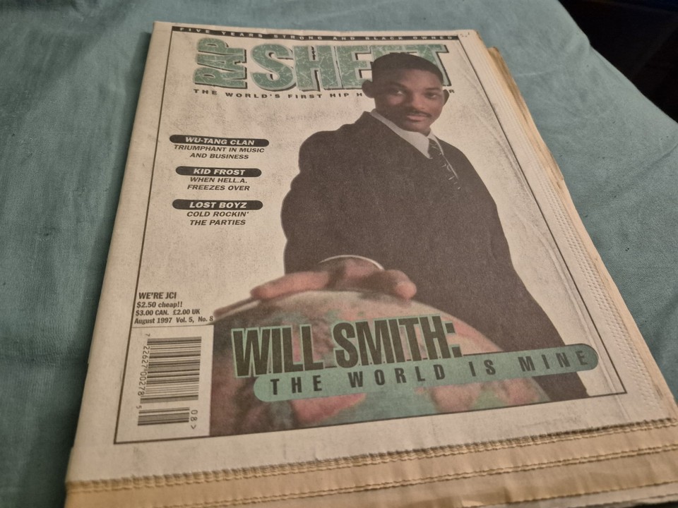 RAP SHEET magazine Will Smith Wu-Tang Clan Kid Frost Lost Boyz Rampage ...