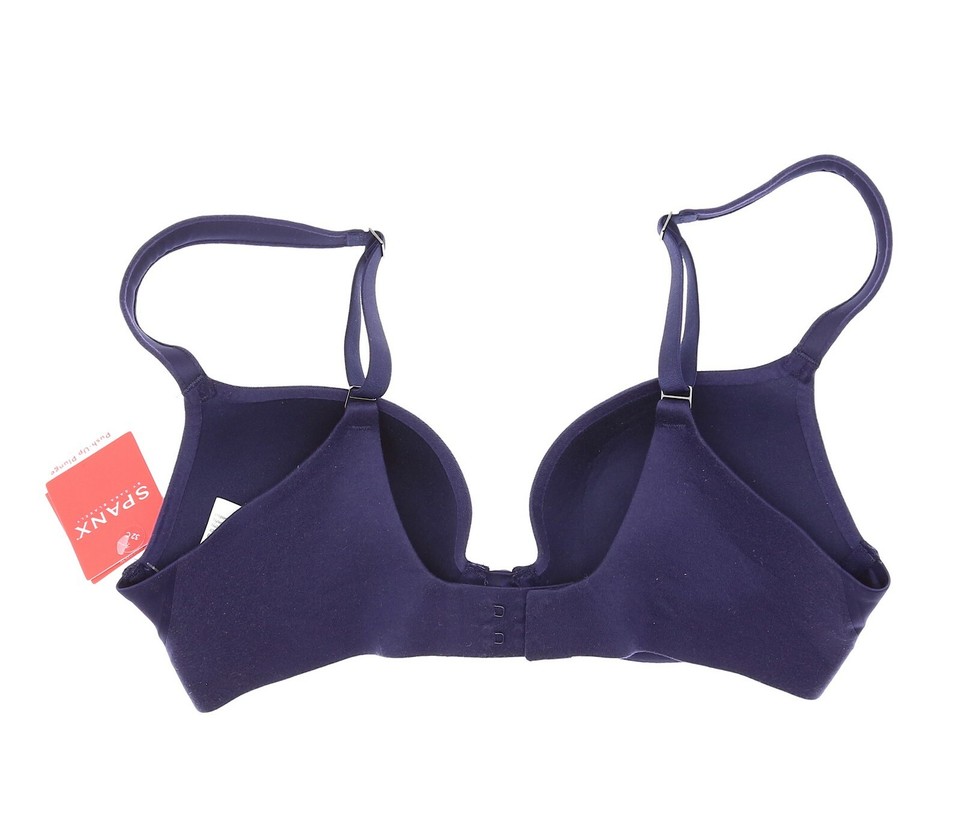 Spanx Pillow Cup Signature Push-Up Plunge Midnight Blue Bra L138725 ...