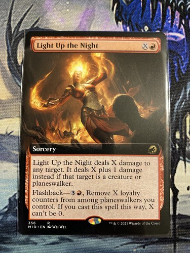 Light Up the Night x1 1x Extended Art Innistrad: Midnight Hunt NM MTG ...