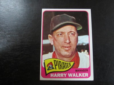 1965 Topps # 438 Harry Walker Card Pittsburgh Pirates | eBay