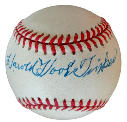 Harold "Hooks" Tinker Signed Baseball Crawfords Josh Gibson Negro ...