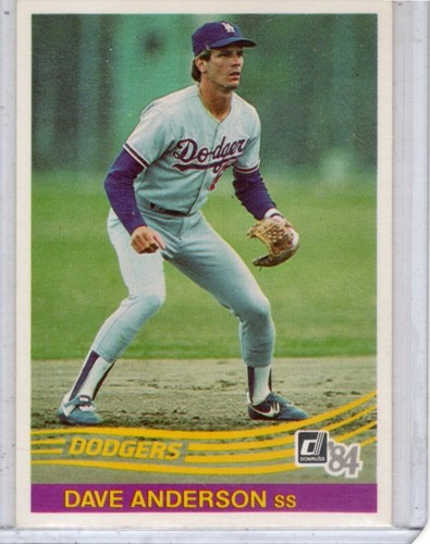1984 Donruss Dave Anderson #642 Los Angeles Dodgers Baseball Card | eBay