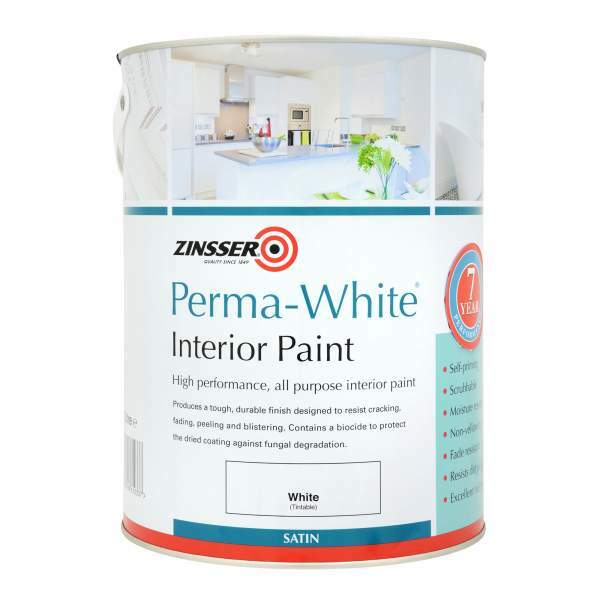 Zinsser Perma-white Interior Satin Mould Resistant Paint for High ...