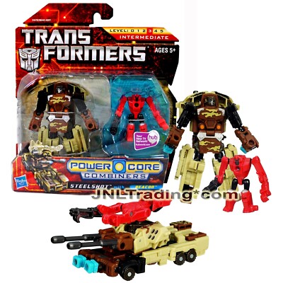 Yr 2010 Transformer Power Core Combiners Figure Set STEELSHOT & Mini ...